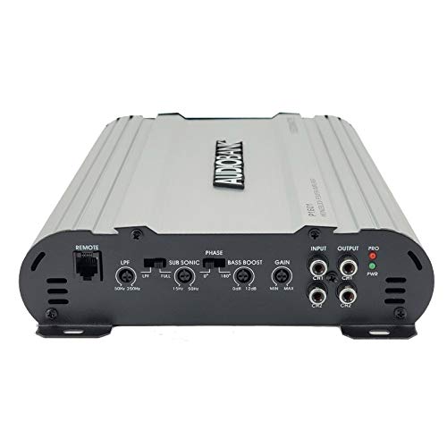 Audiobank Monoblock 1600 WATTS Amp Class AB Car Audio Stereo Amplifier P1601 Heavy-Duty Aluminum Alloy Heatsink, Class A-B Operation Remote On/Off Circuit