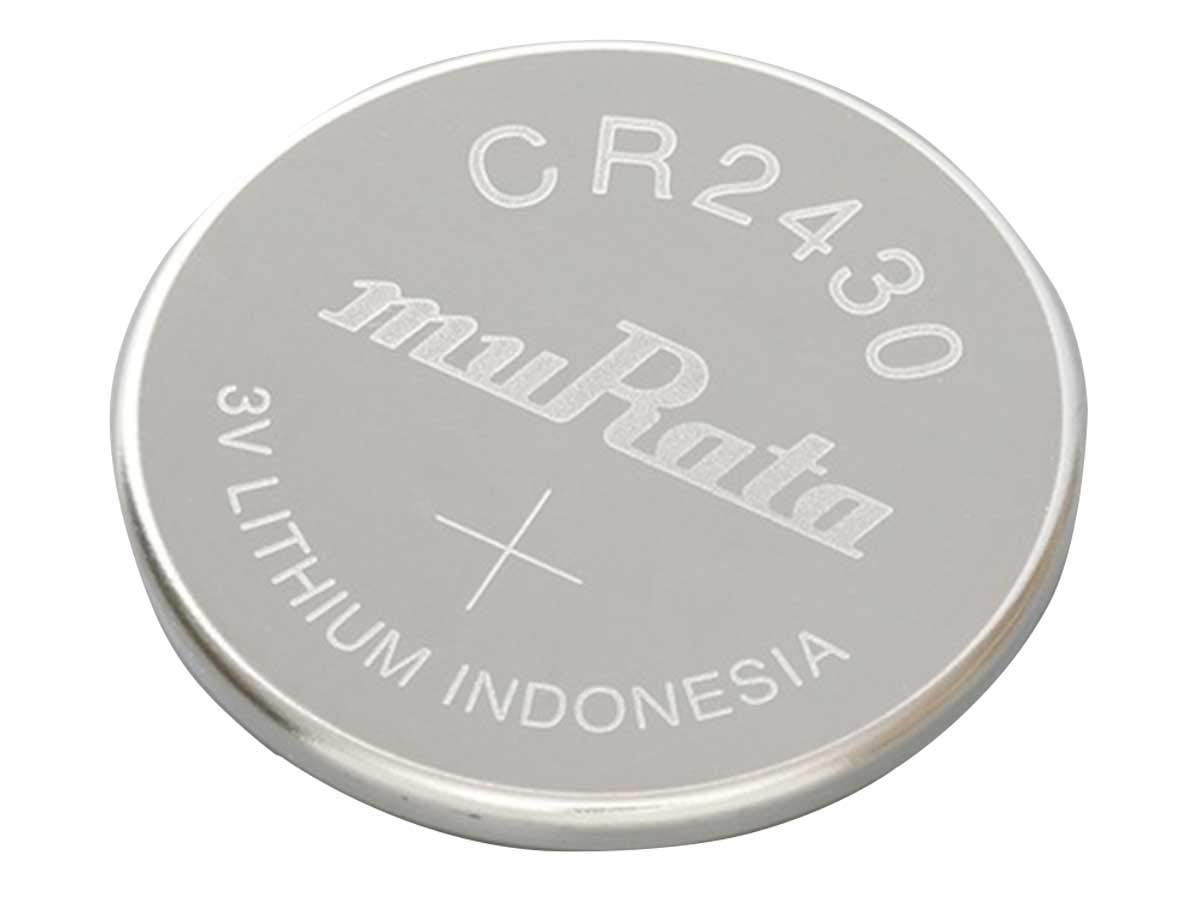 Murata CR2430 Battery DL2430 ECR2430 3V Lithium Coin Cell (5 Batteries)