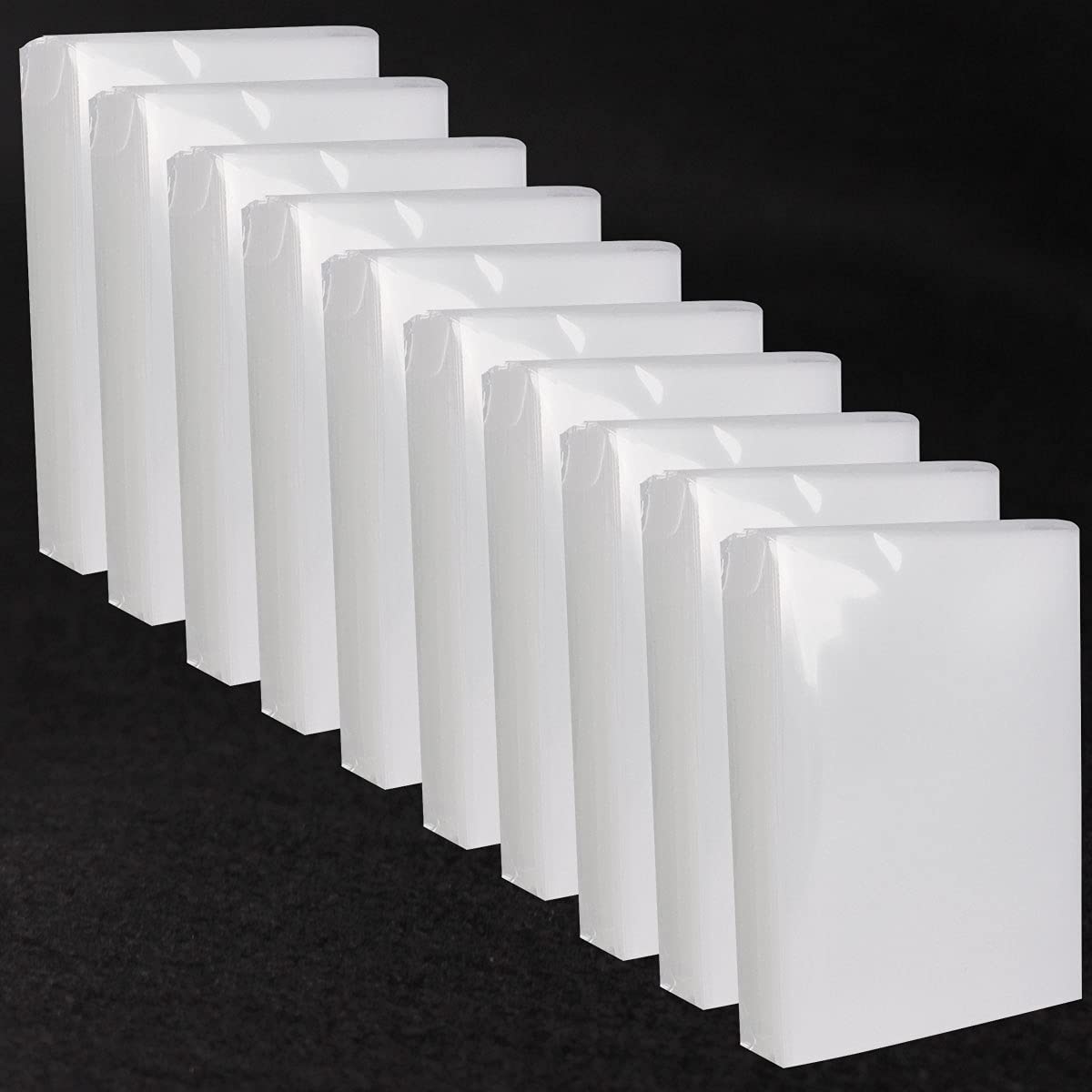 DECKEEP 500 Count Premium Thick Card Sleeves, 66 x 91 mm Clear Standard Card Protectors for Collectibles Trading Cards and Sports Cards
