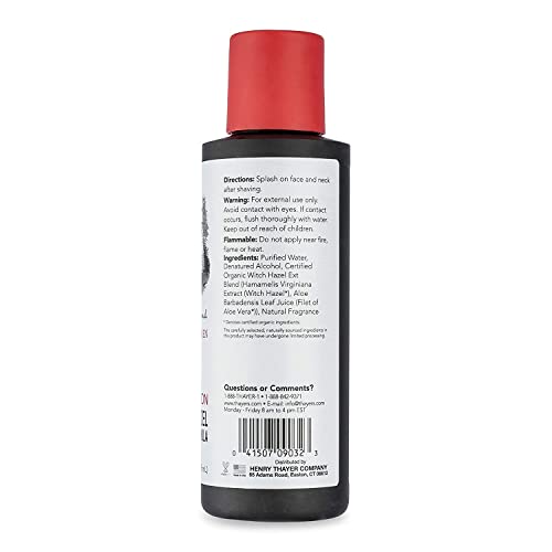 THAYERS Gentlemen's Collection Aftershave Lotion with Witch Hazel & Aloe Vera, 4 Ounce
