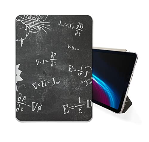 Cute Physics Science Formula case Compatible with iPad Mini Air Pro 7.9 8.3 9.7 10.2 10.9 11 12.9 inch Pattern Cover New 2022 2021 Trifold Stand 3 4 5 6 7 8 9 Generation 379 (10.2" 7/8/9 gen)