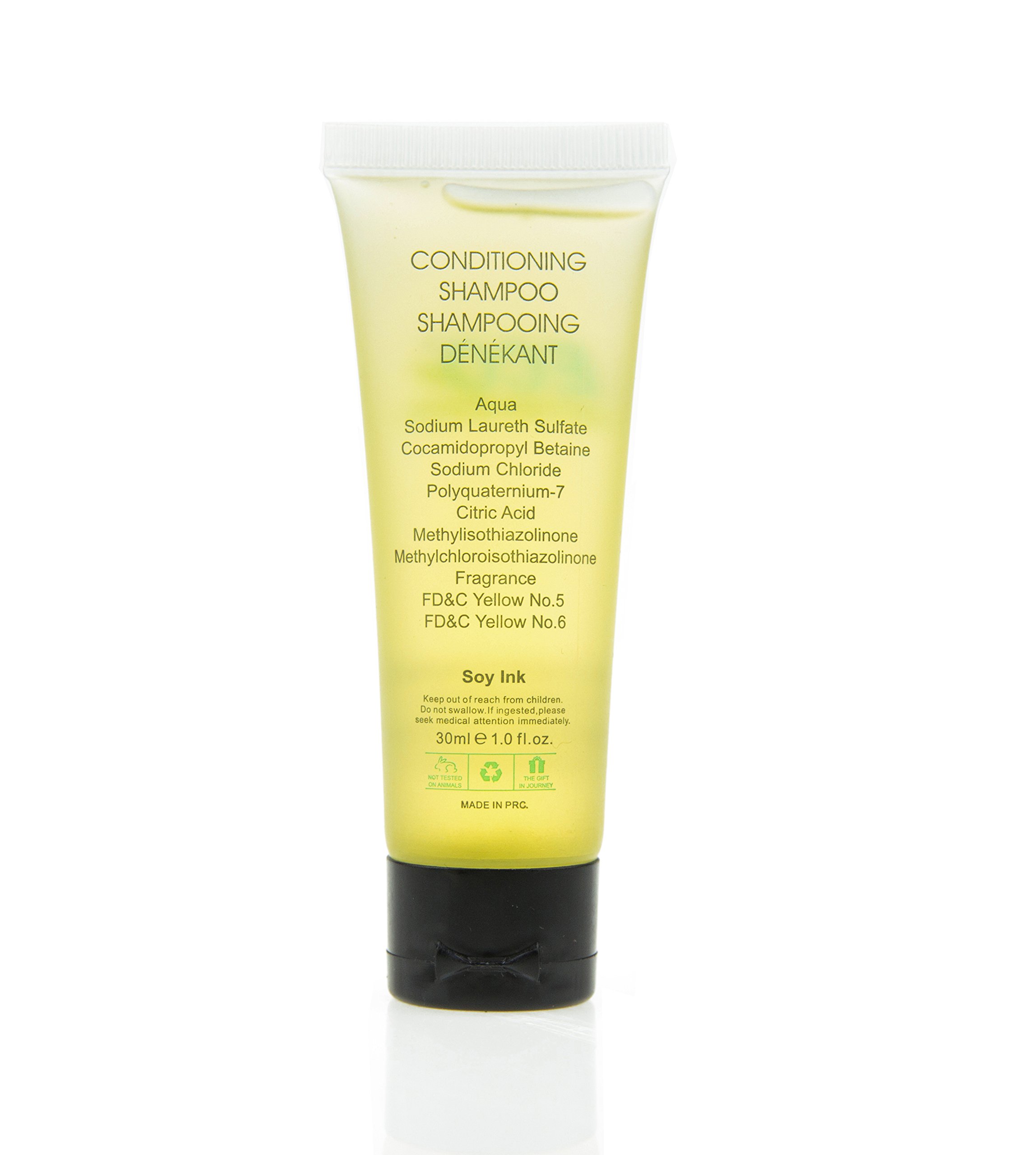 ECO Amenities, 200 PACK: Mini Size 1 Ounce Travel Shampoo & Conditioner Sets, Green Tea Scent - 2 in 1 Shampoo & Conditioner, Natural, Cruelty-Free, Sustainably Packed, TSA Approved