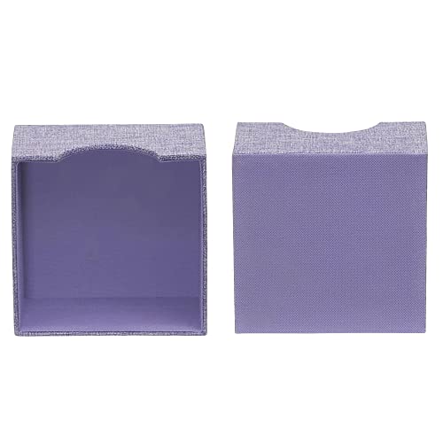 Household Essentials 2-Pack of Drawer Organizers, Sturdy Chipboard Wrapped In Soft Polyester Fabric, Stylish and Functional Storage Solution, 3β H x 6β W x 6β D, Iris