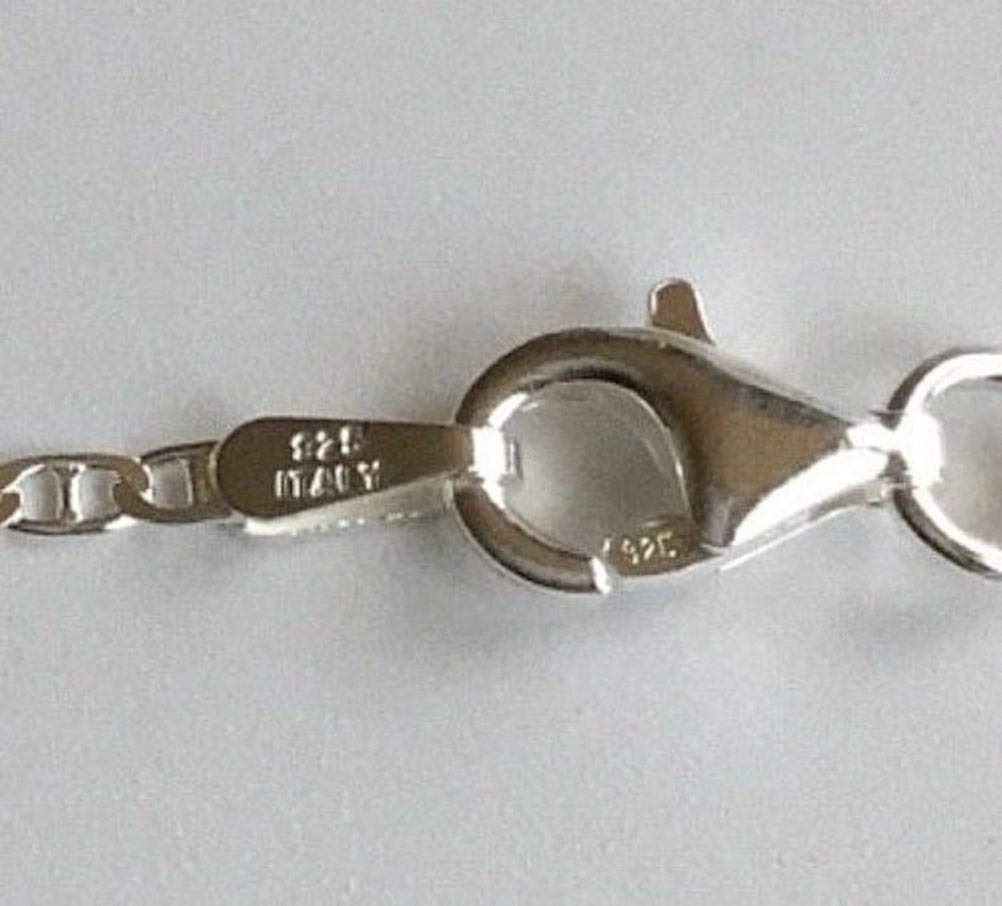 925 STERLING SILVER SAINT JUDE NECKLACE 20β LONG/925 PLATA CADENA DE SAN JUDAS 20" LARGO -35X12mm-SN6