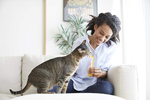 INABA Churu Lickable Purée Natural Cat Treats (Chicken with Crab Recipe, 4 Tubes)