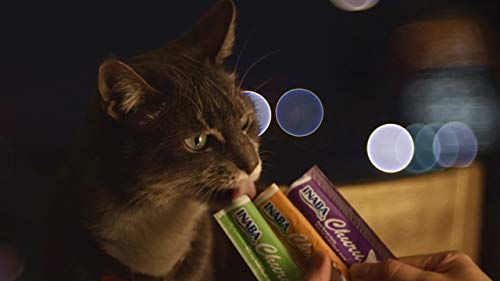 INABA Churu Lickable Purée Natural Cat Treats (Tuna with Scallop Recipe, 4 Tubes)