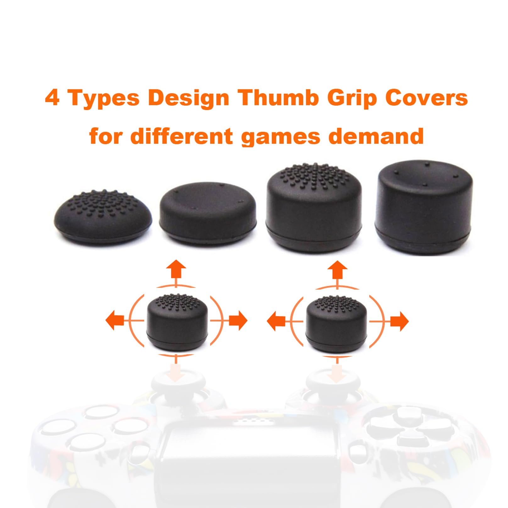 Cover for PS5 Controller Grips,Pandaren PS5 Controller Skin for Sony PlayStation 5 Sweat-Proof Anti-Slip Silicone Cover Hand Grip with 8pcs FPS Pro Thumbsticks Cap(Pink)
