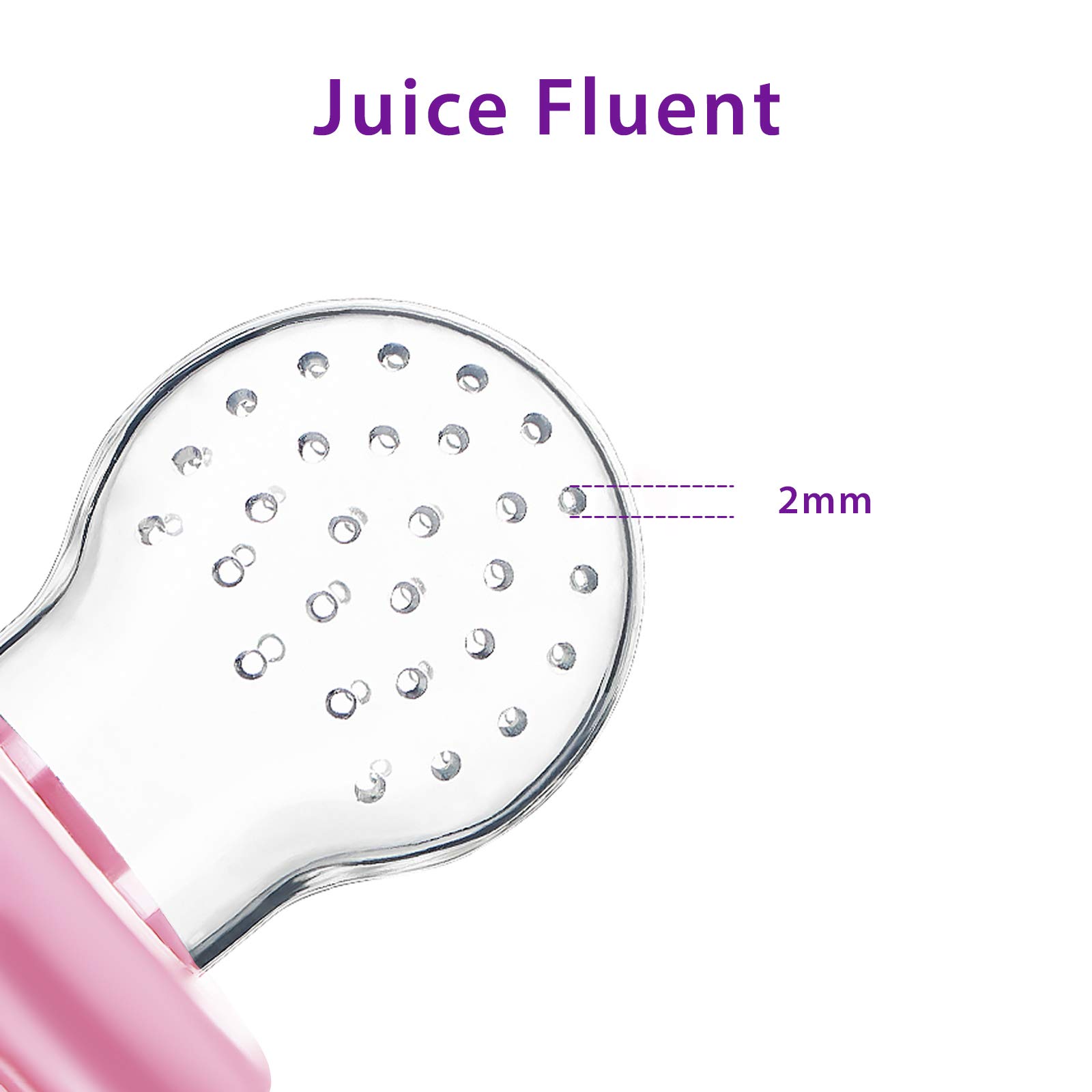 BBNJBABY Baby Fresh Fruit Food Feeder Toy Teether, Infant Fruit Teething Toy, Fresh Food Nibbler 2 Packs