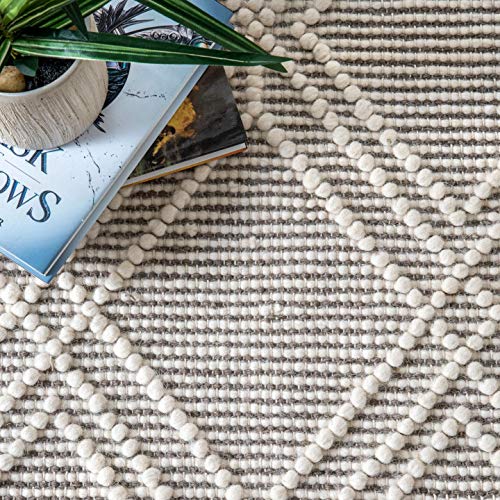 nuLOOM Natti Contemporary Trellis Area Rug, 8' 6" x 11' 6", Beige