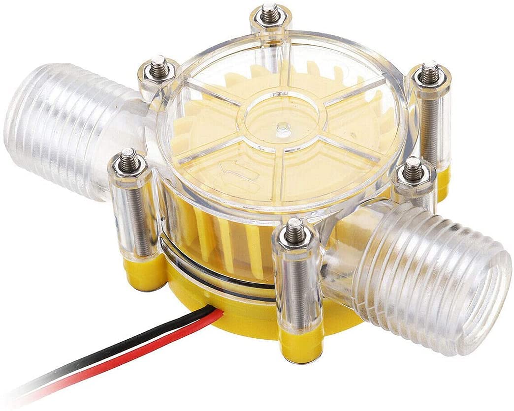 5pcs Water Flow Generator Turbine Generator Hydroelectric Micro Hydro Generator 1/2 Inch Portable Water Charger 10W (12V)