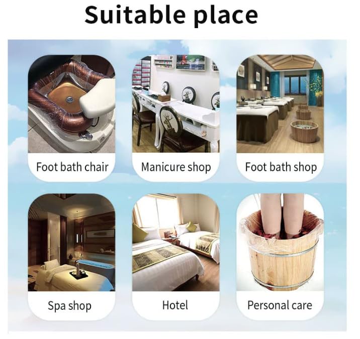 400 Basics Spa Liners, Blue, Fit All Pedicure Spas, Disposable Pedicure Liners, 400-counts
