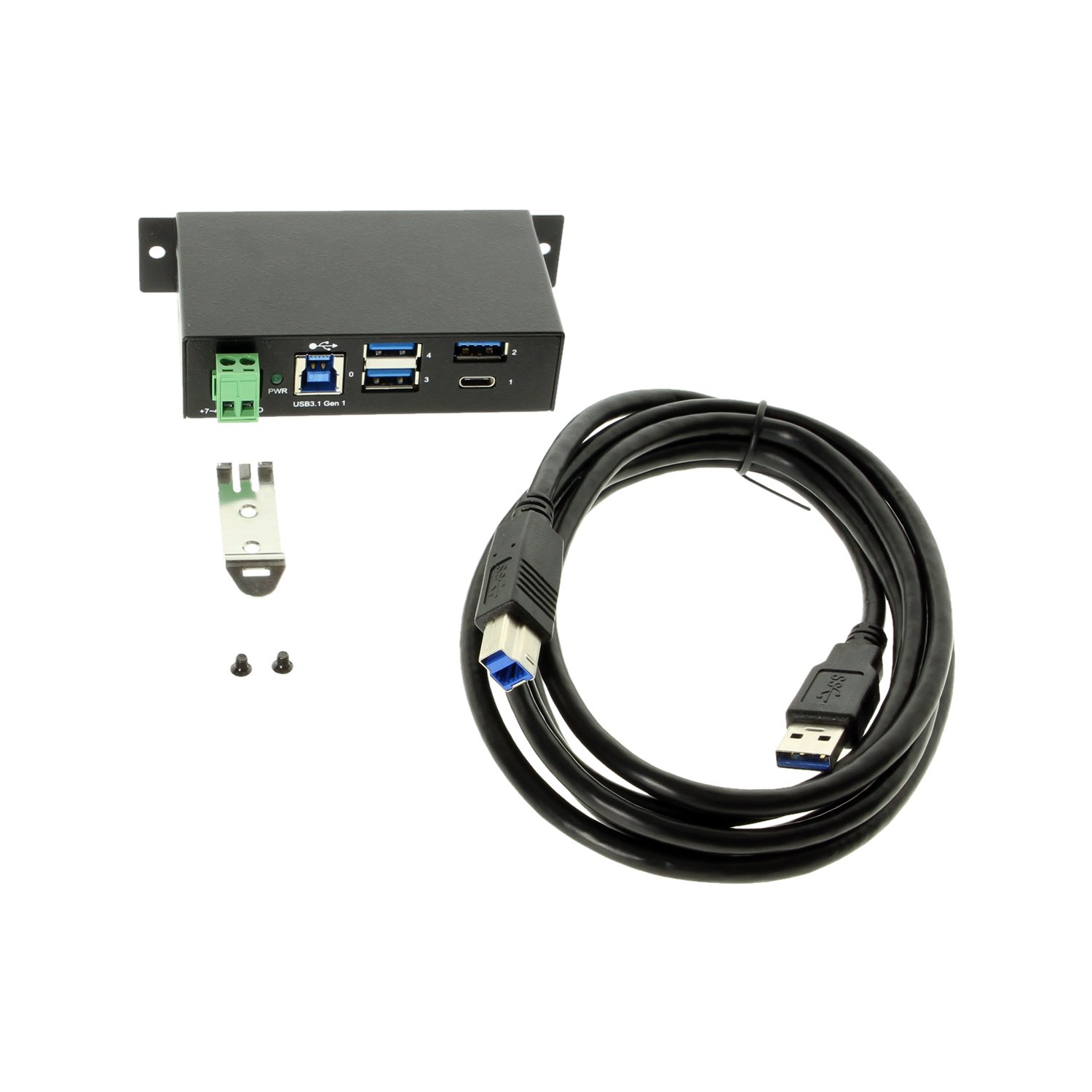 Coolgear USB C Hub 4 Port USB 3.1 Gen1 SuperSpeed Type-B Upstream