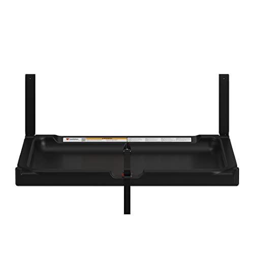 Foundations 300-EH Elements Horizontal Wall Mounted Baby Changing Station with Safety Straps for Commercial Restrooms (Black)
