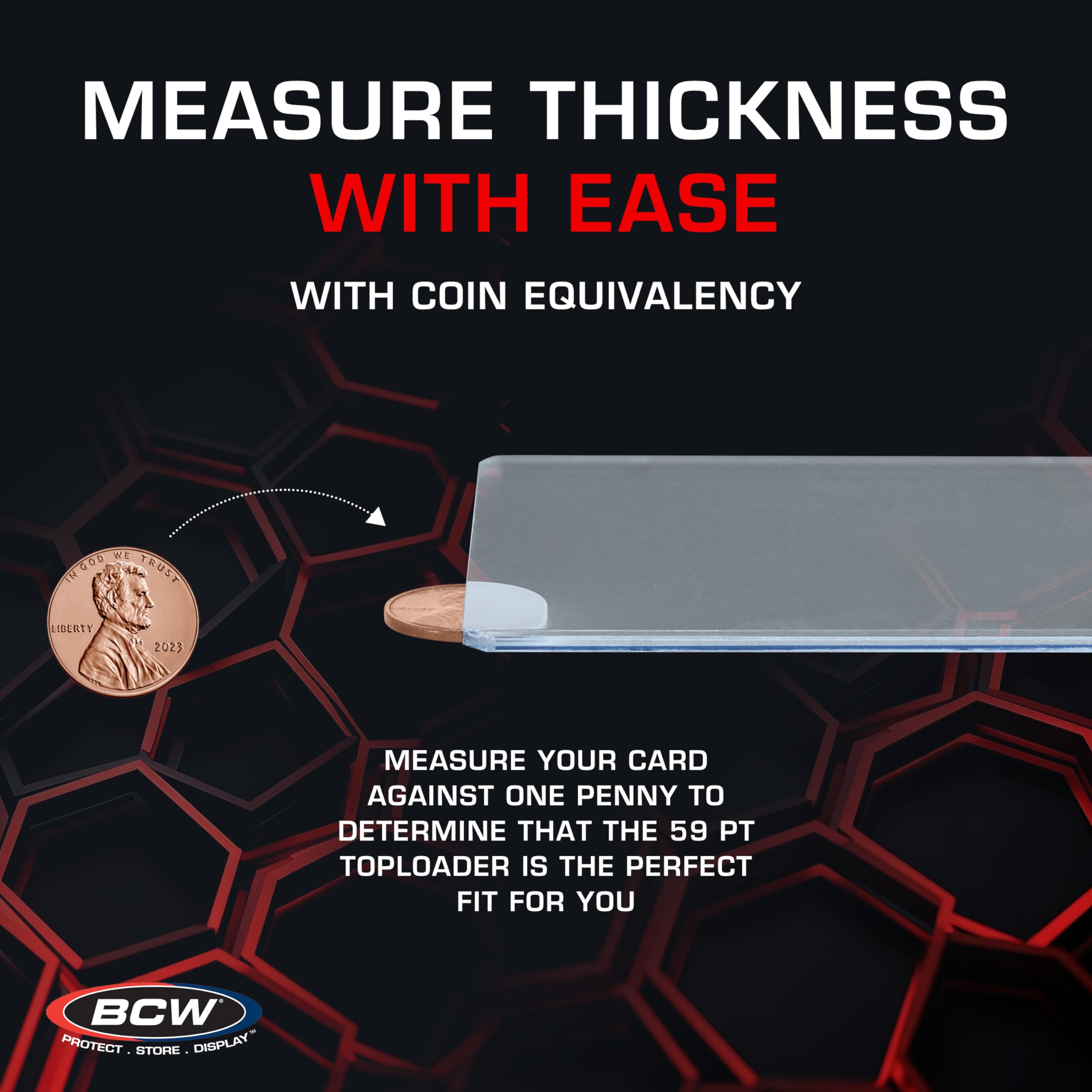 BCW Thick Card Topload Holder - 59 PT. (100 Pack) | Holds Relic, Patch, and Jersey Cards | Protective Card Holders for Collectibles and Trading Cards | Protective Rigid Plastic Display Card Holder