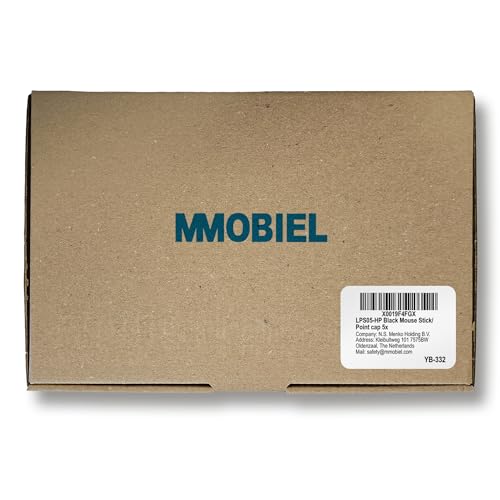 MMOBIEL 5 PCS Rubber TrackPoint Keyboard Mouse Black Cap with Soft Dome and Rim Laptop Pointer for HP Pavilion/Envy/Spectre/EliteBook/Omen/Stream/Chromebook