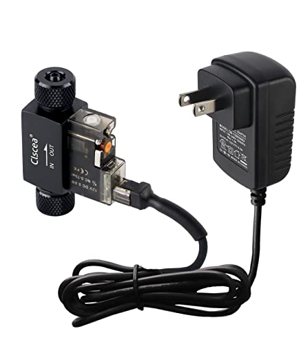 Clscea Inline CO2 Solenoid Valve Mini Low Temperature for Aquarium CO2 System
