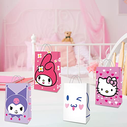 6PCS Kawaii Cartoon Kitty Birthday Decorations,Cute Desk Decorations,3D Double Side Honeycomb Table Toppers for Girls and Boys02
