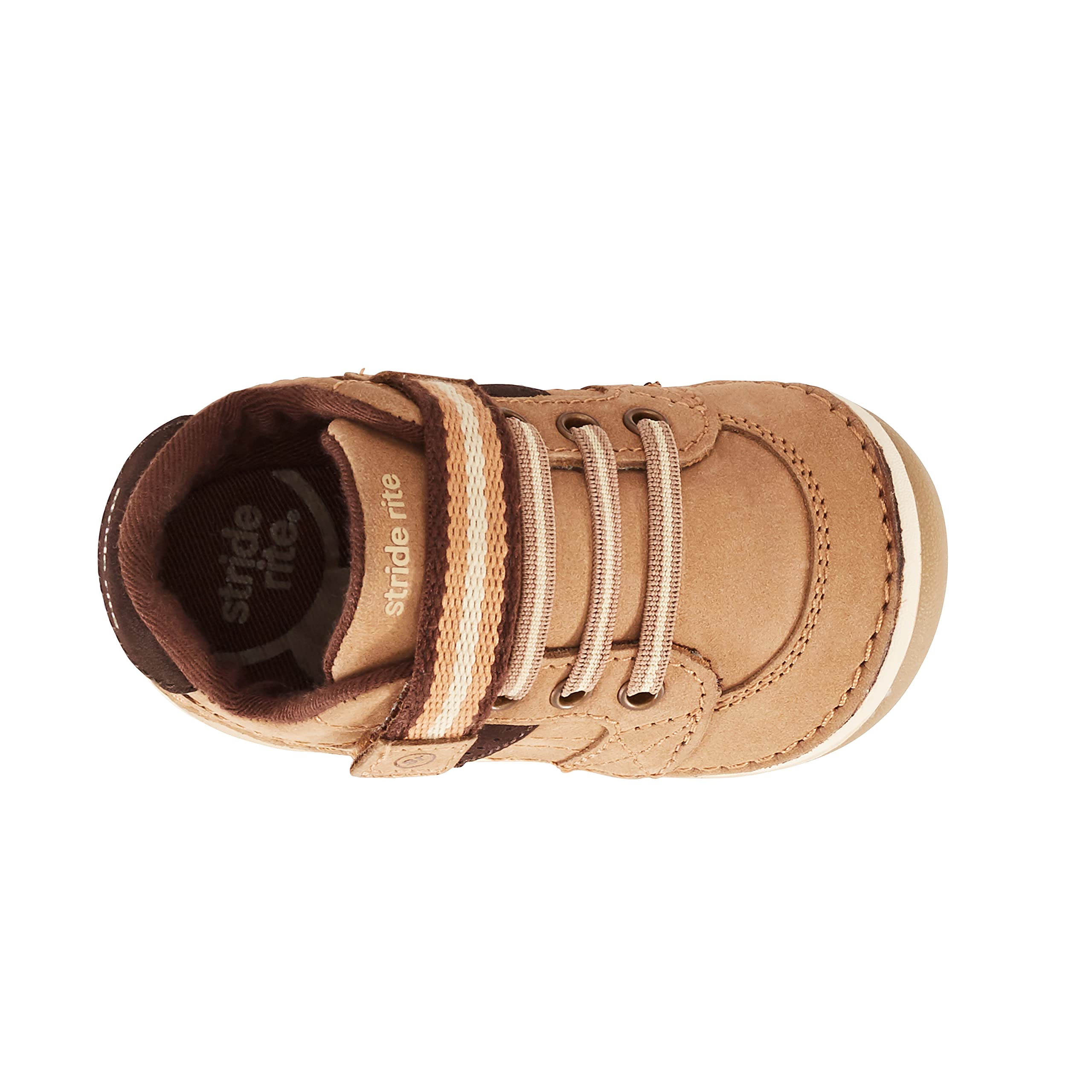 Stride Rite Baby Boys SRT SM Artie Athletic Sneaker, Tan, 3 Infant