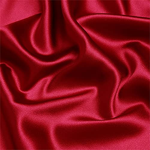 Orfemui Scarlet 100% Pure Silk Fabric 16mm by The Pre-Cut 1 Yard 45" Width Wedding Dressmaking Sewing DIY
