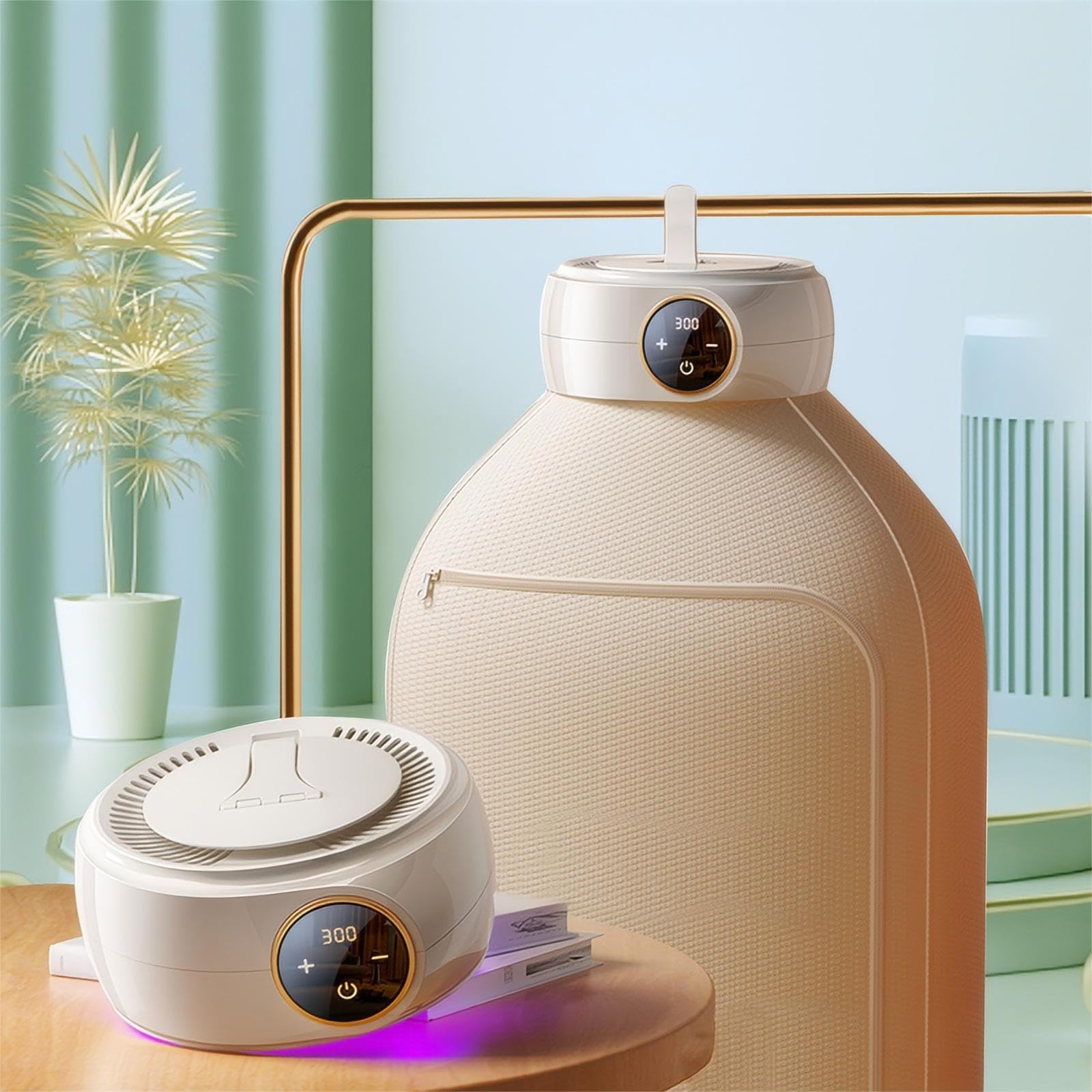 Sriolr Portable Clothes Dryer,Small Electric Dryer For Apartment,Rv,Travel,Housework,Compact Foldable Mini Dryer Machine With Dryer Bag…