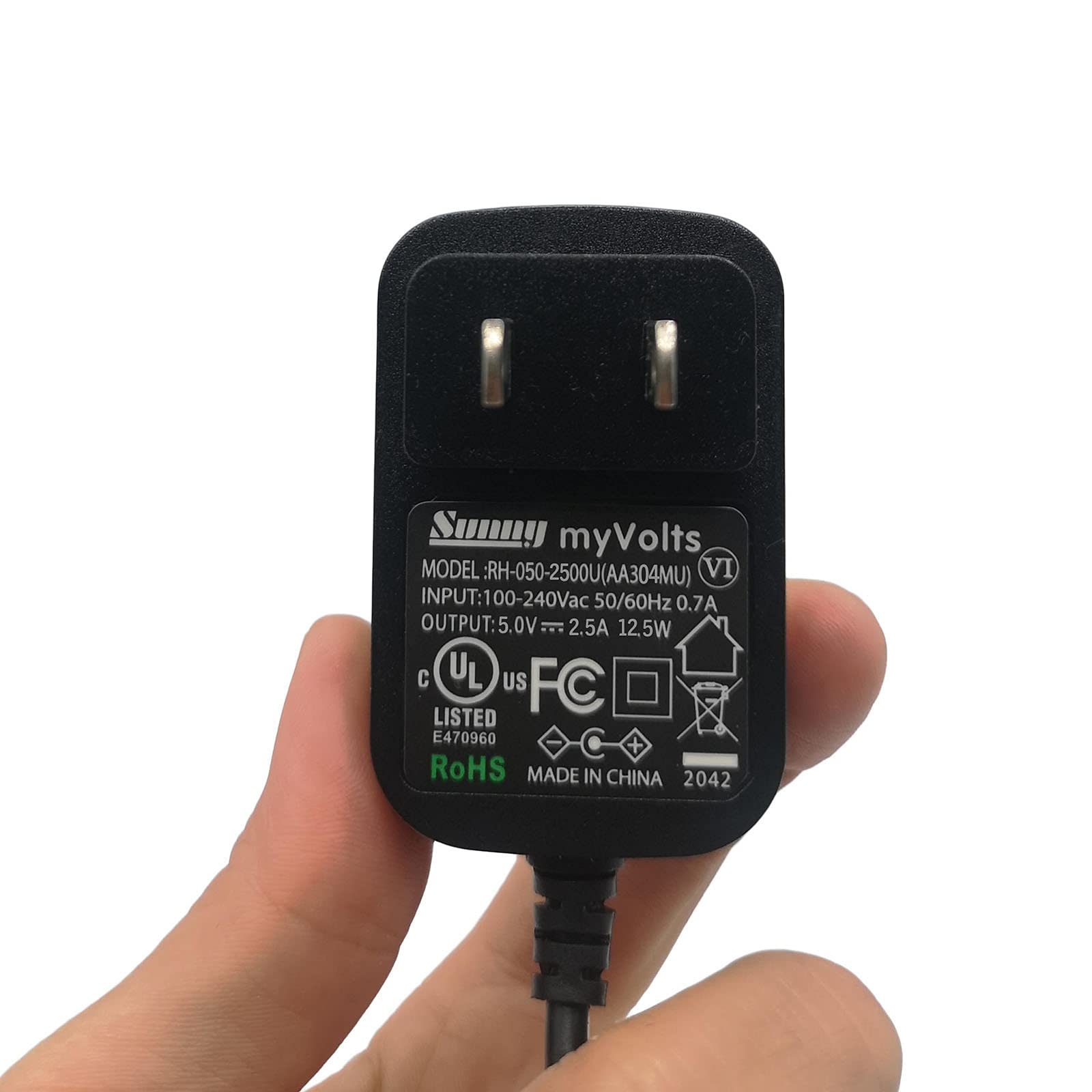 MyVolts 5V Power Supply Adaptor Compatible with/Replacement for Mecool M8S Pro L Android TV Box - US Plug