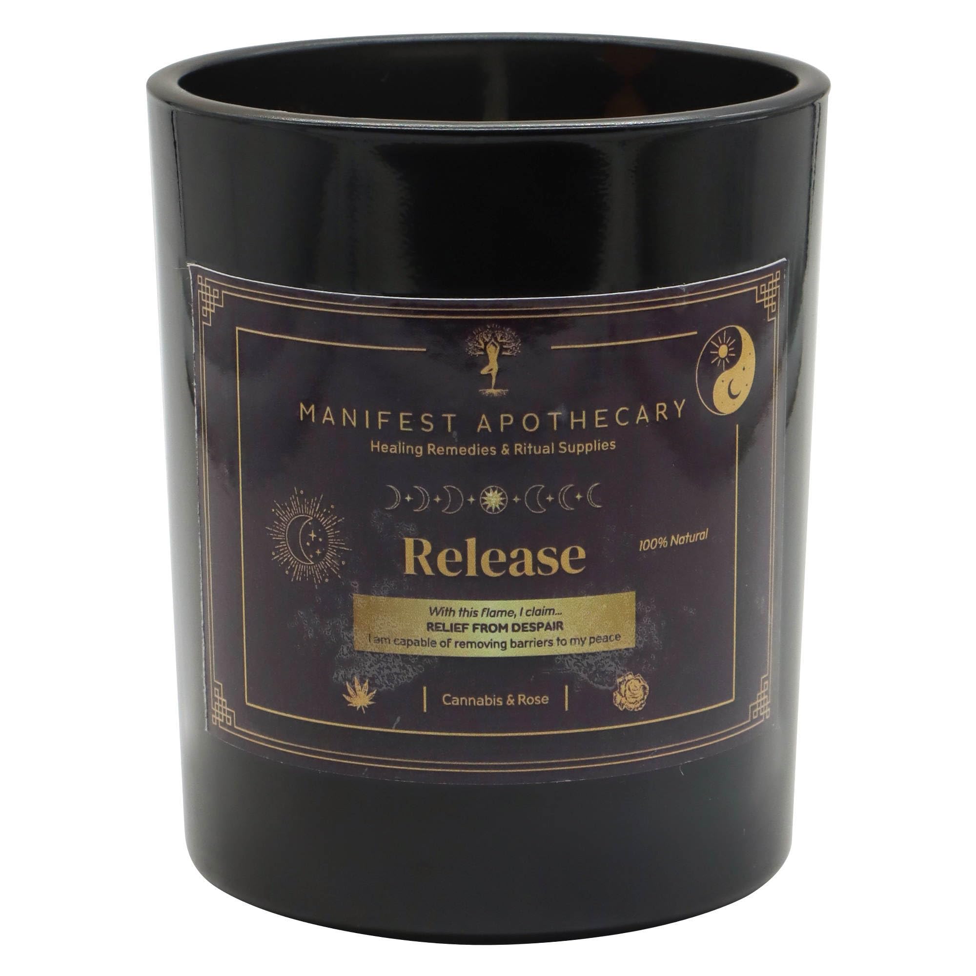 Manifest Apothecary Healing Remedies & Ritual Supplies - Manifestation Candles - for Emotional Burden Support - Purple (Release)