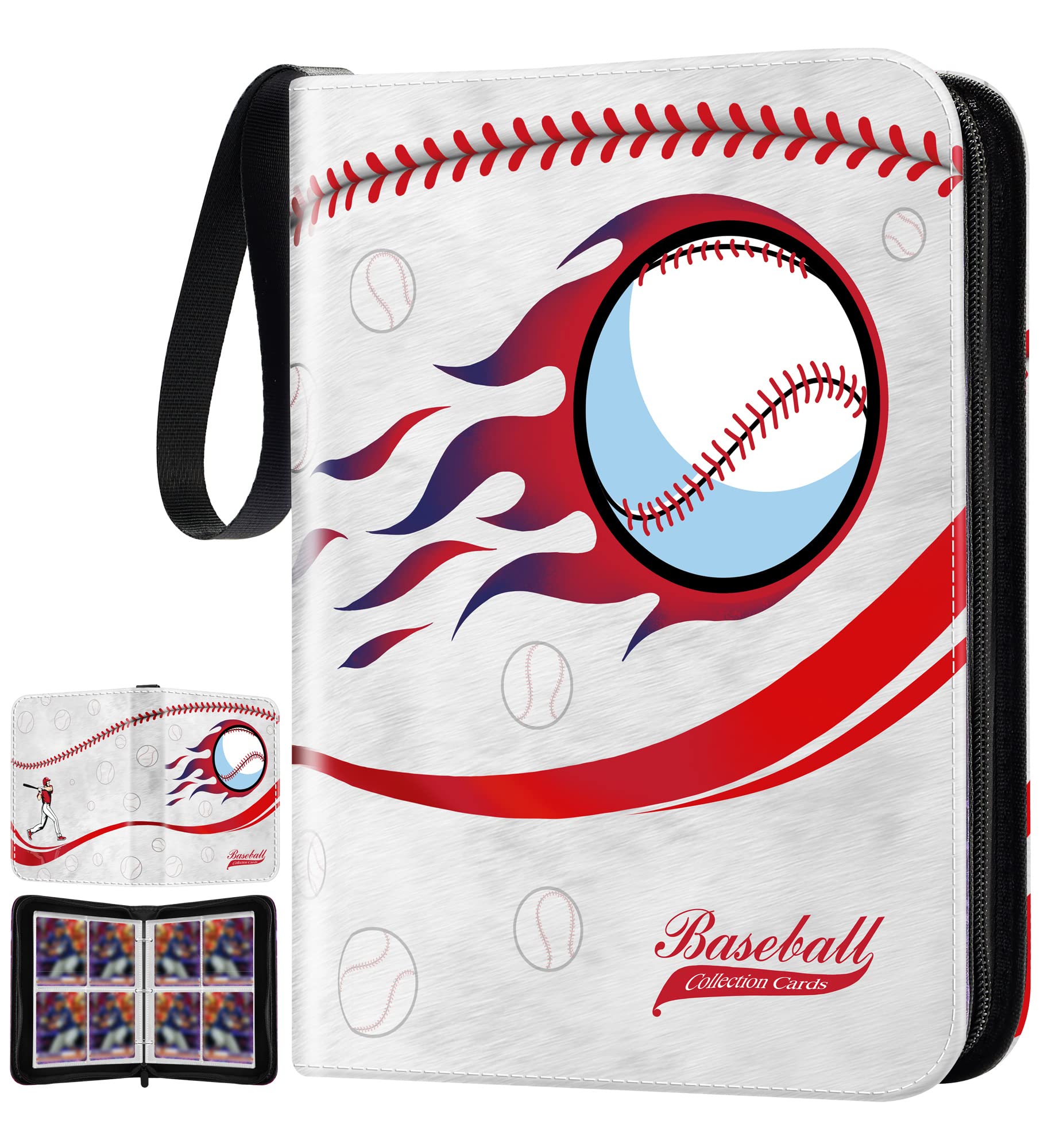 440 Pockets Card Binder Case Compatible with Baseball Card- Pink