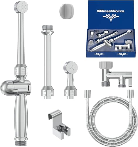 RinseWorks - Aquaus 360 Handheld Bidet Sprayer for Toilet (Scratch & Dent) (Brass Sprayer)