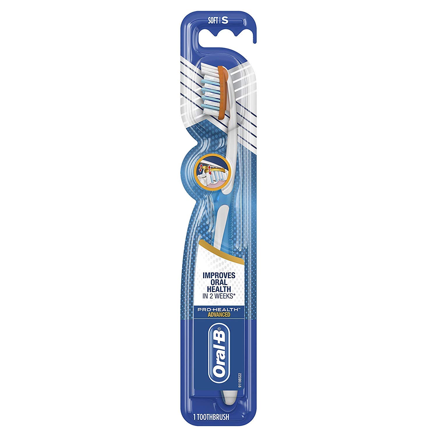 Oral-B Pro-Health Advanced Clinical Pro-Flex Toothbrush, Soft - Pack of 6