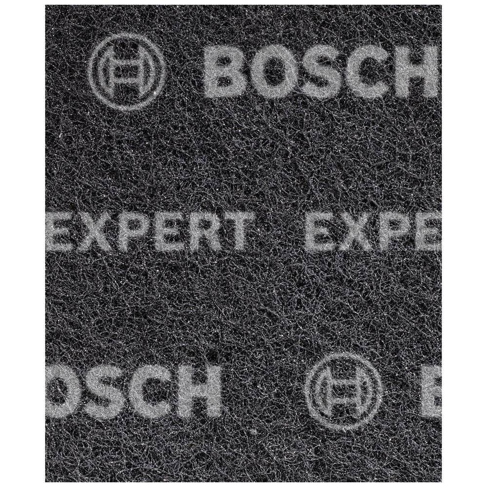 Bosch Professional 2x Expert N880 Fleece Pads (for Steel sheets, 115 x 140 mm, Grade Medium S, Accessories Hand Sanding)