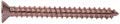 CRL Antique Brushed Copper #10 x 2" Wall Mounting Flat Head Phillips Sheet Metal Screw - Package