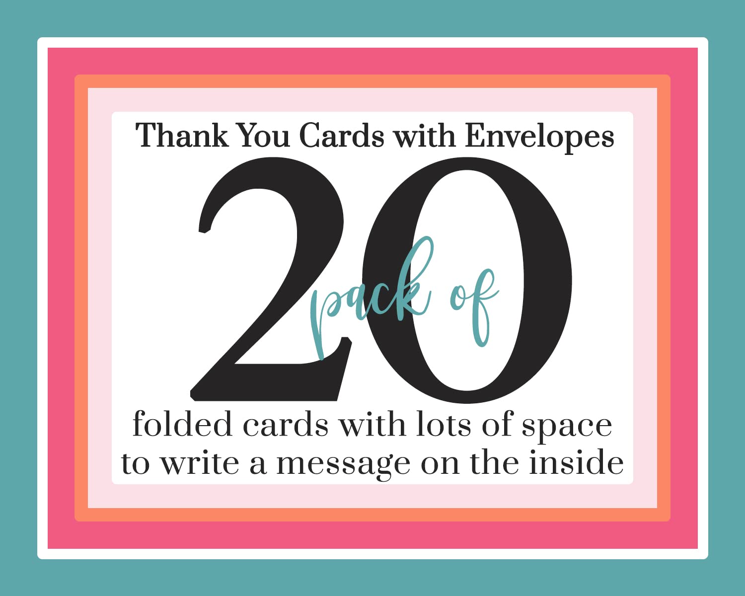 Paper Clever Party Pink Elephant Thank You Cards with Envelopes for Boys Baby Shower, Gender Reveal, Birthday, Everyday Occasions, Small Folded Note Set, 20 Pack