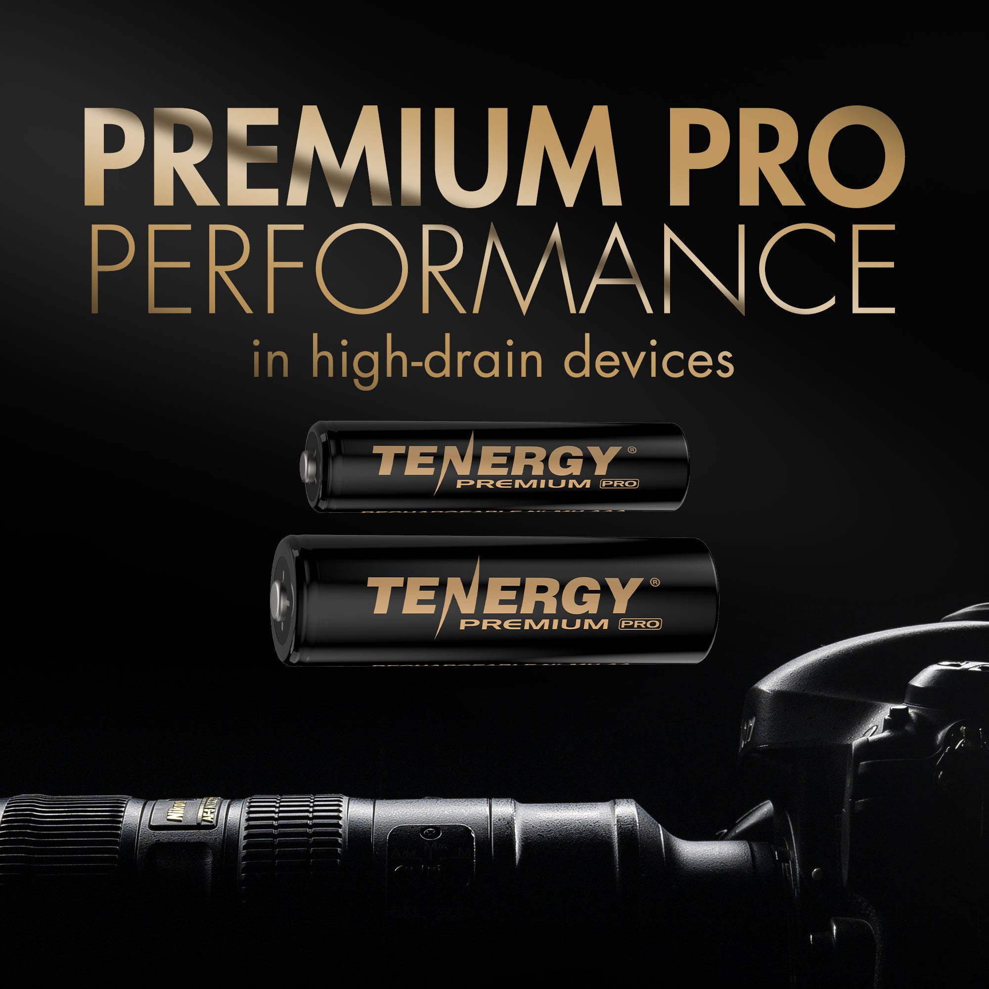 Tenergy Premium PRO Rechargeable AA and AAA Batteries, High Capacity NiMH 2800mAh AA 1100mAh NiMH AAA Batteries, 24 Pack 12AA and 12AAA Rechargeable Batteries