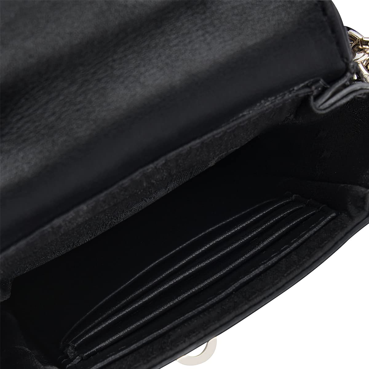Cuadra Women's Cell Phone Pouch in Genuine Stingray Leather Black, BOD38MA