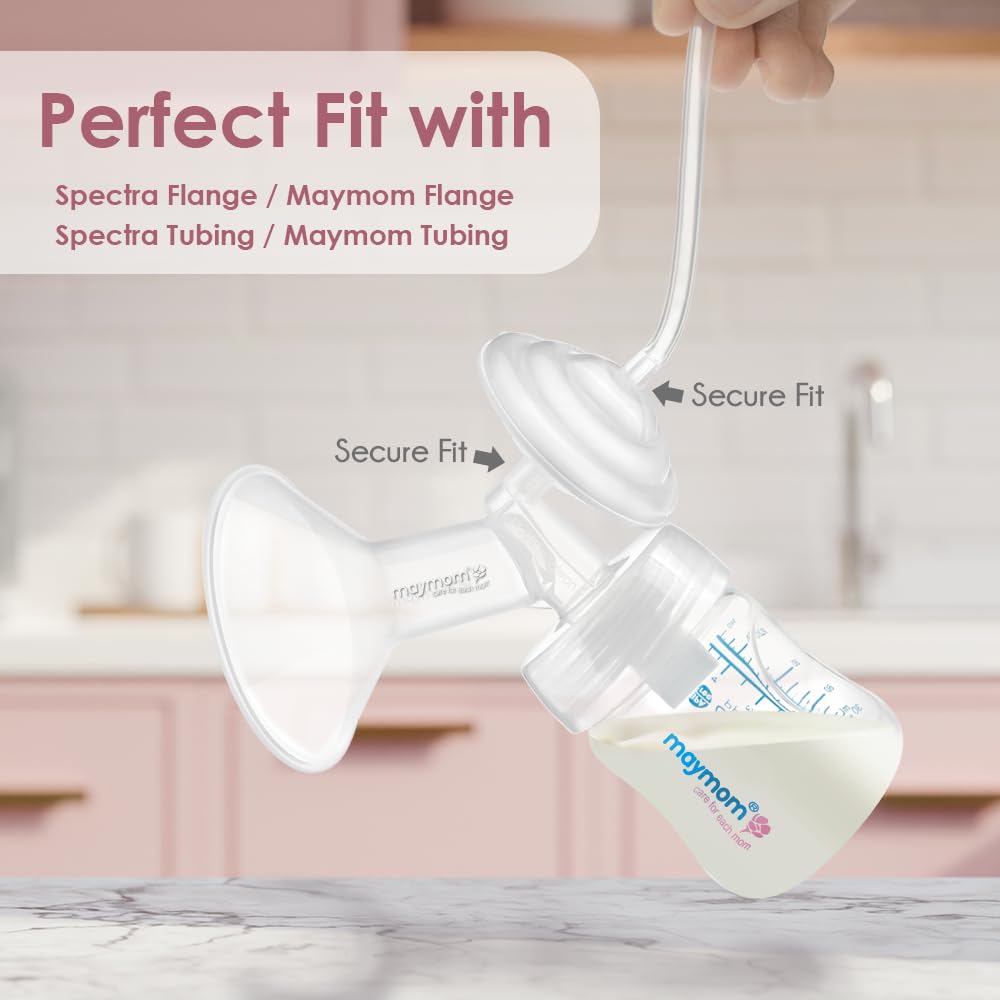 Maymom Pump Parts Compatible with Spectra S2 Spectra S1 Spectra 9 Plus Breastpump, 24mm Flange Valve Tubing Backflow Protector, Not Original Spectra S2 S1 Replacement Pump Parts