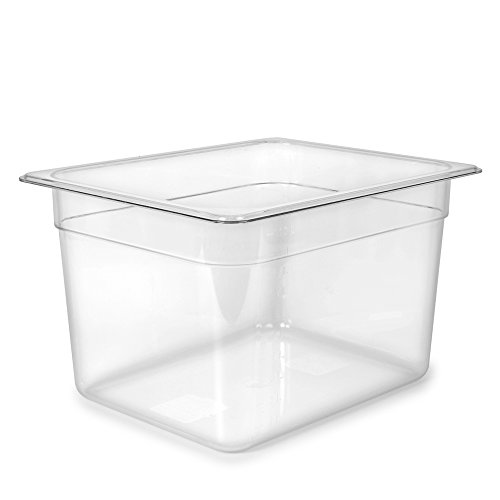 Everie Sous Vide Container 12 Quarts with Universal Collapsible Hinged Lid, Compatible with All Anova Models, Joule, Wancle, Instant Pot and Other Cookers, EVC-TY-PP