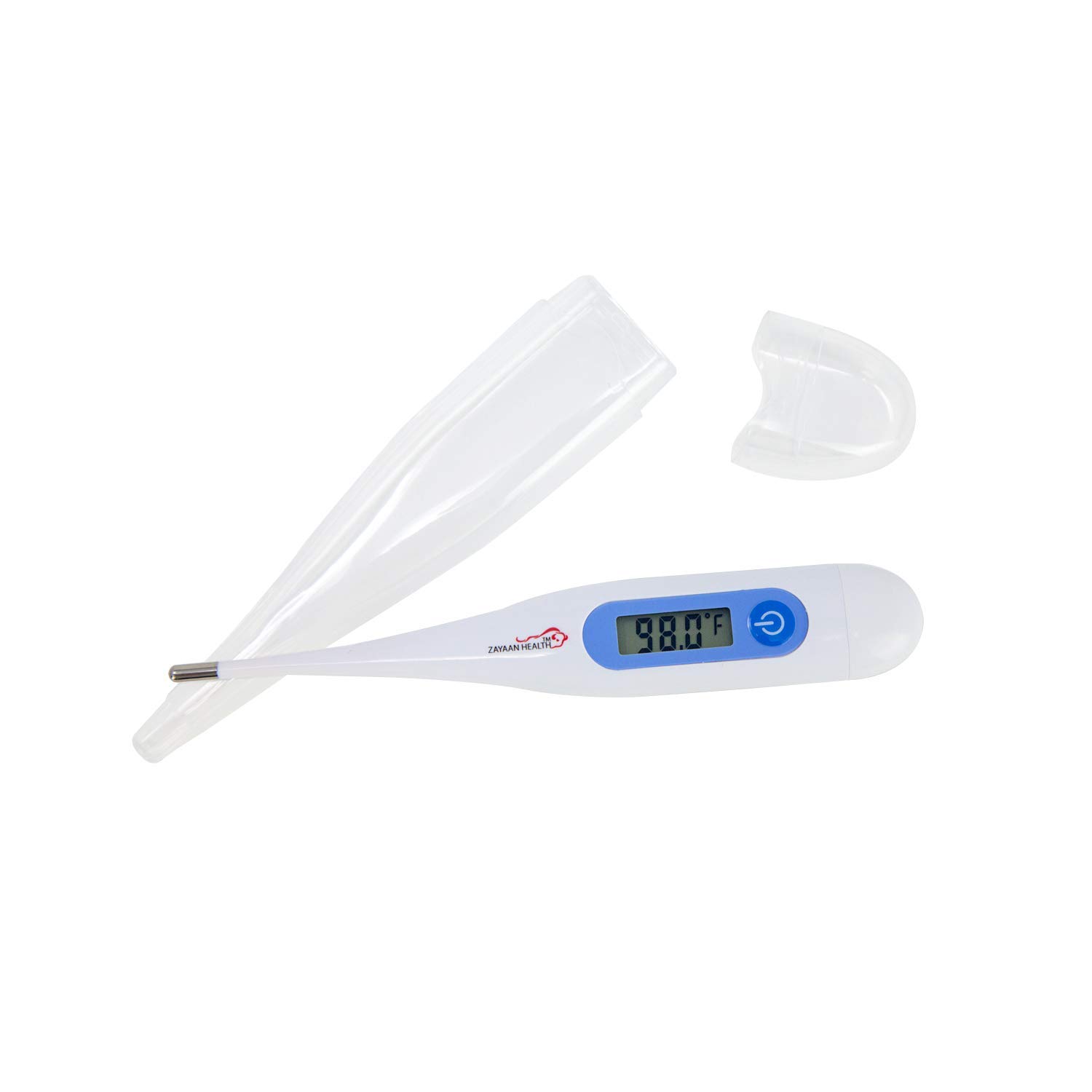 ZAYAAN HEALTH Chroma Balance Instant Digital Thermometer | Instant Reading, Fever Alarm, Auto OFF, BLUE