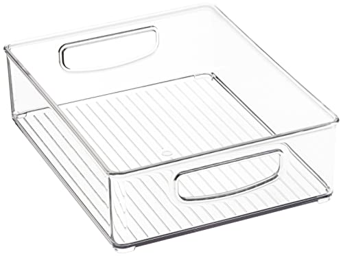 iDesign Plastic Organizer Set Linus Kitchen Storage Bins, Clear