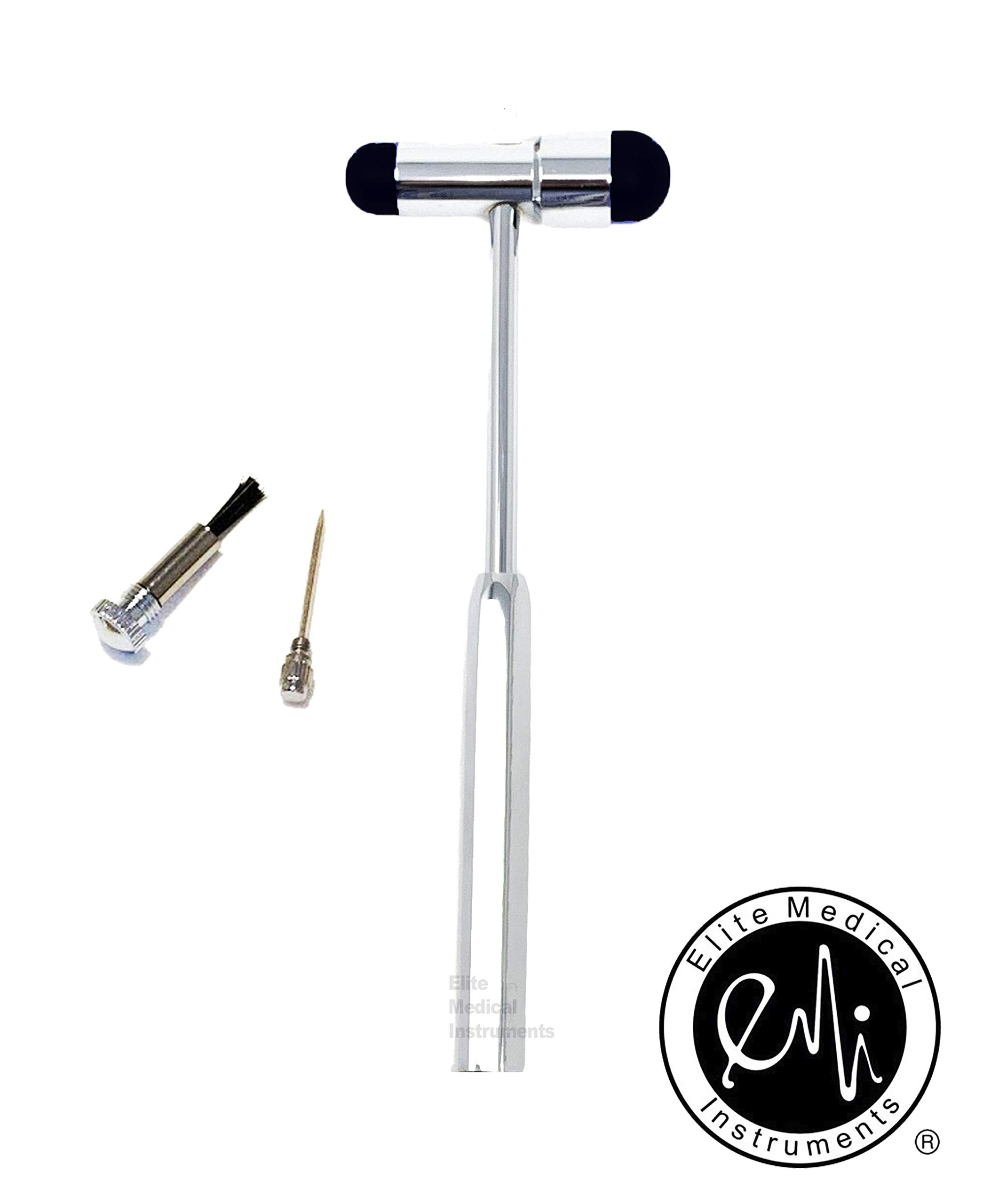 EMI Buck Neurogical Reflex Testing Hammer with Needle and Brush (Black)