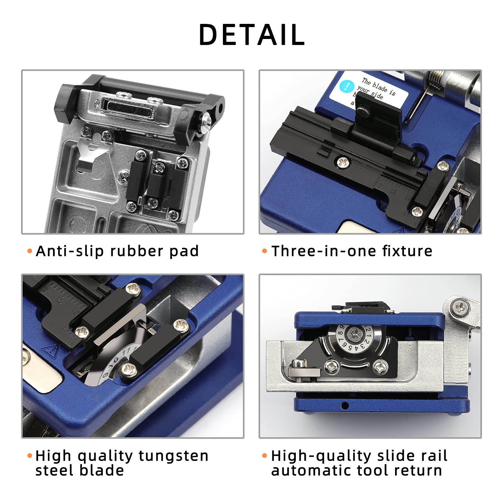 FC-6S Optical Fiber Cleaver Stripping Cutter Tool Cleaves for SUMITOMO with 36000 Cleaves and Coating Diameter: 250μm - 900μm 12 Position Blade Cold Connection Tools Fiber Equipment Used in FTTH
