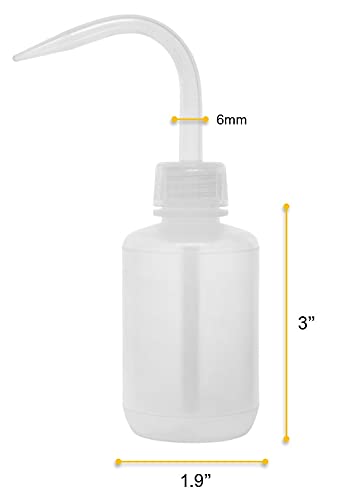 EISCO Wash Bottle, 250ml - Low Density Polyethylene - Translucent, Unbreakable - Screw Cap with Sturdy Delivery Tube, Leak-Proof Dispensing of Liquids Labs