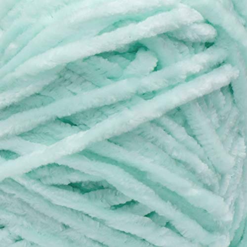 Bernat Baby Velvet Yarn, Bleached Aqua, Misty Gray