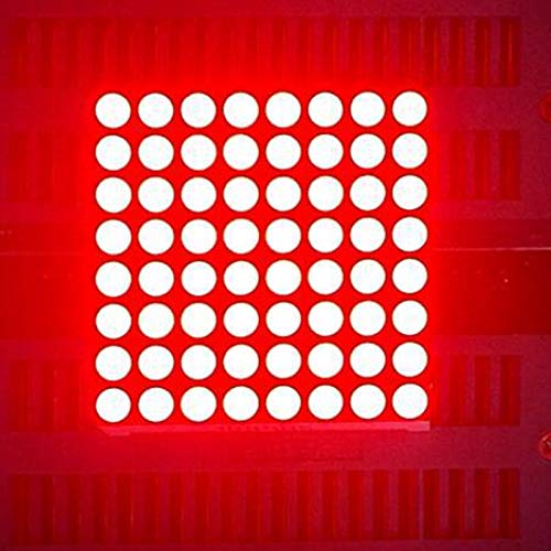 Treedix 64 LED Dot Matrix Display Compatible with Arduino MAX7219 LED Dot Matrix Module, RED (10pcs)