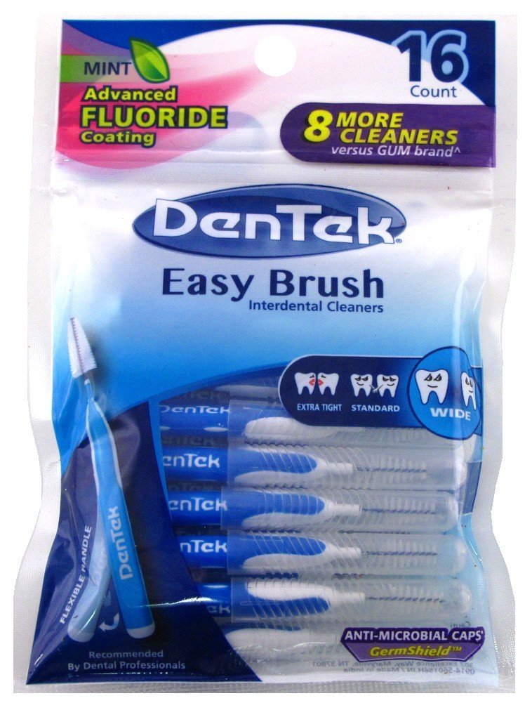 Dentek Wide Brush, 16 Count