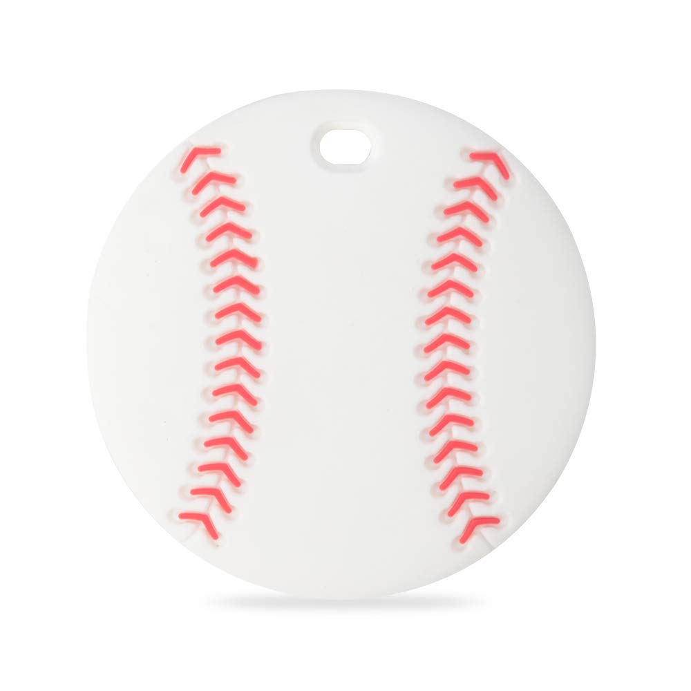 Baby Sport Teething Toys,BPA Free Food Grade Silicone Teether,Highly Effective Pain Relief for Boy and Girl,Freezer Safe Teething Egg (Baseball)