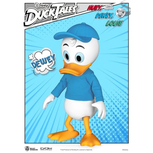 Beast Kingdom DuckTales: Huey, Dewey and Louie DAH-069 Dynamic 8ction Action Figure Set, Multicolor