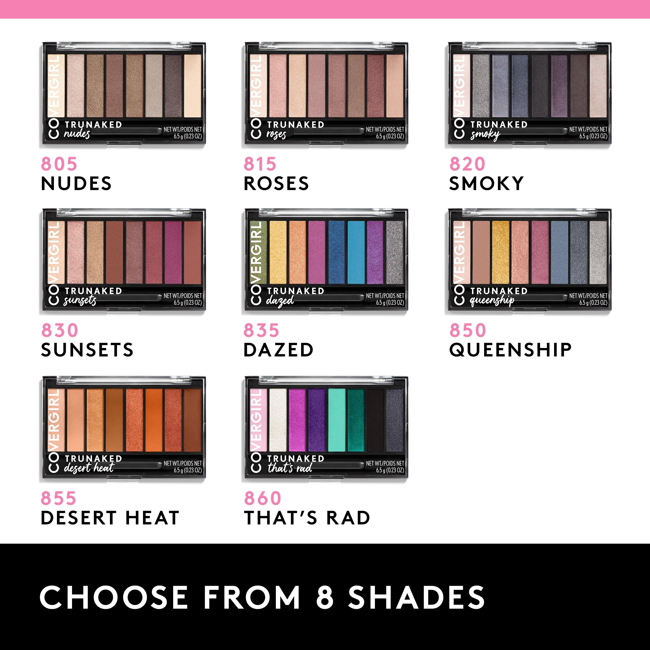 COVERGIRL truNAKED Eyeshadow Palette, Smoky - 820, Pack of 1 (packaging may vary)
