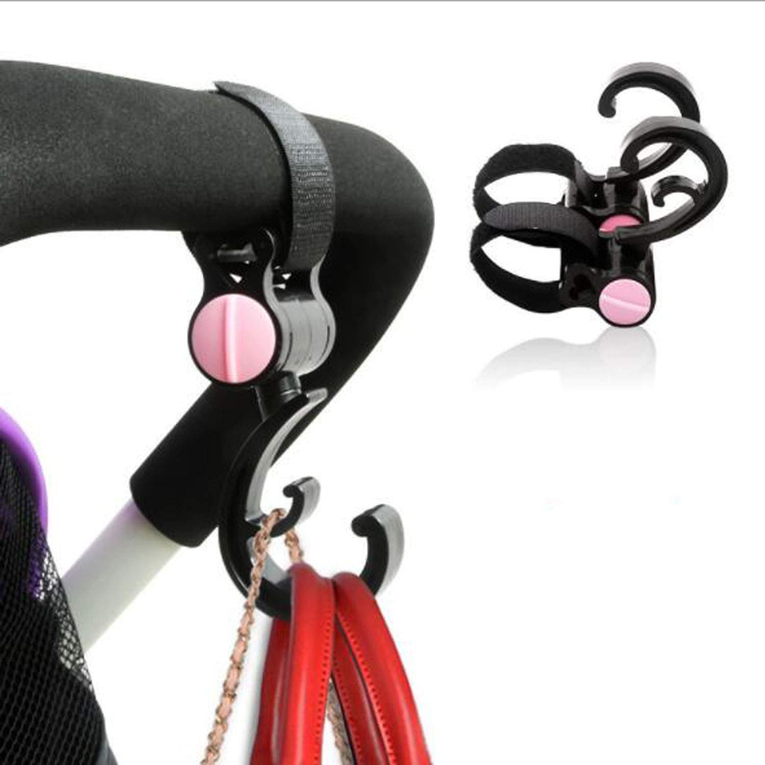 Stroller Hooks, Large Carabiner Clip for Stroller Organizer Hook Clip for Baby Diaper Bags, Groceries, Clothing