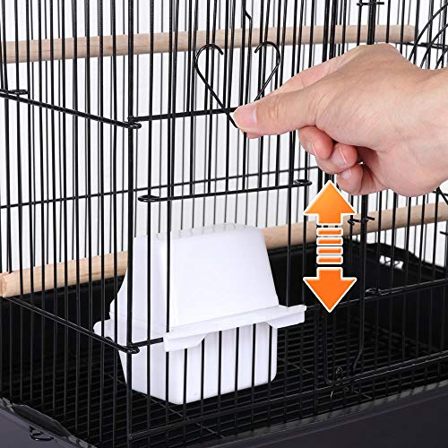 Topeakmart Medium Parakeet Bird Cage for 3 Birds with Wooden Perches and Detachable Stand