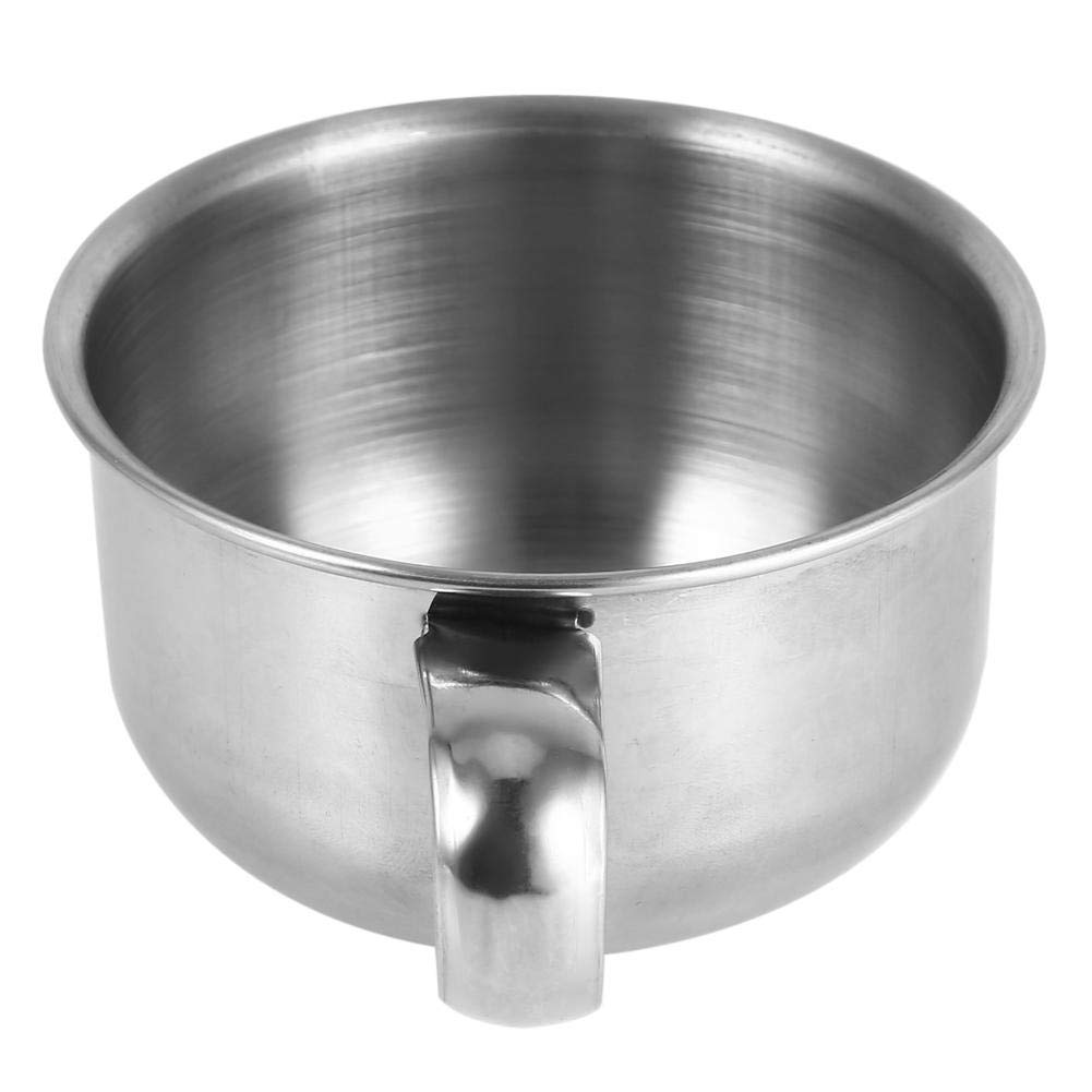 FILFEEL Shaving Soap Mug Bowl, New Stainless Steel Metal Cup Shaver Cleansing Foam Tool For Man